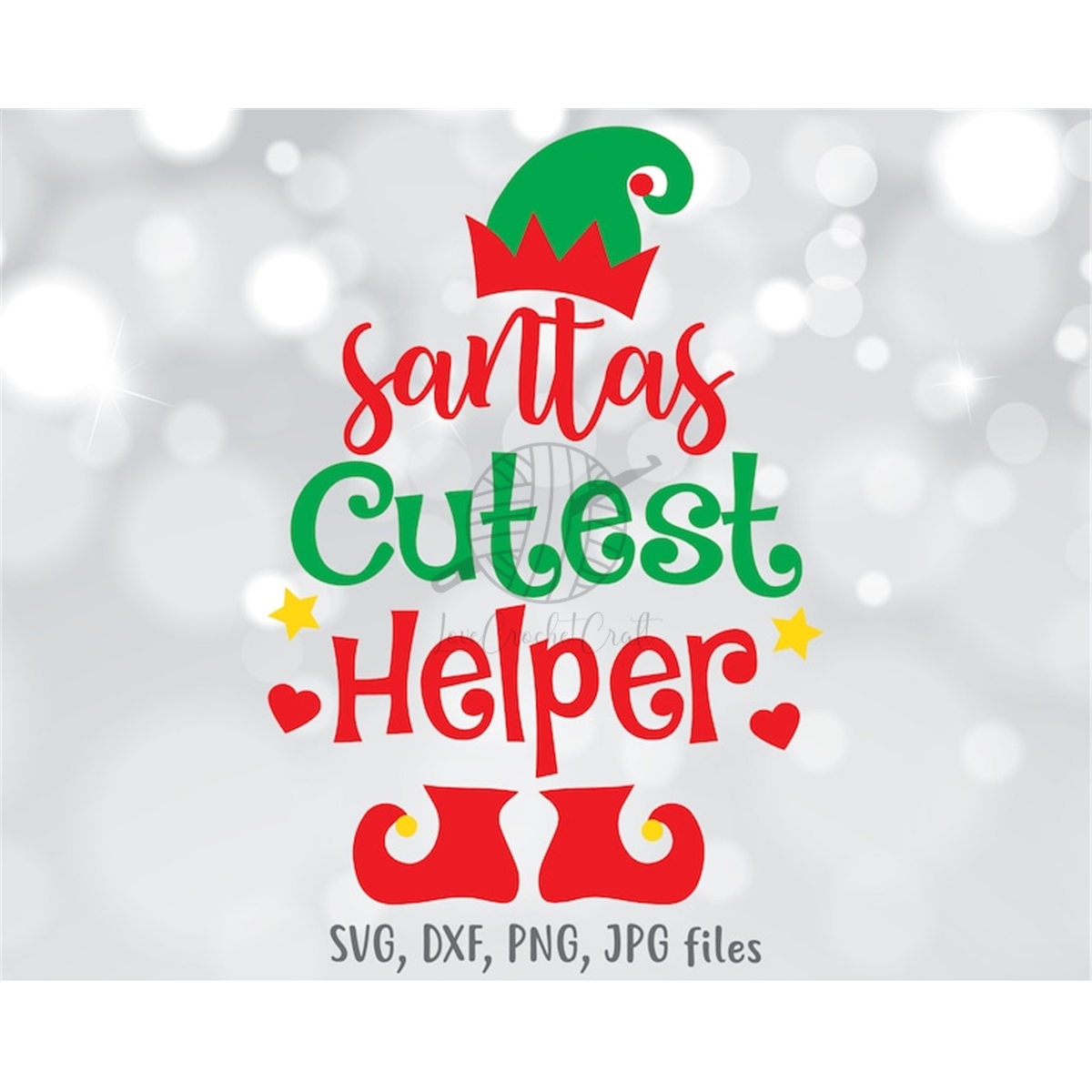 Santa's Cutest Helper SVG, Kids Christmas SVG, Child Christm - Inspire ...