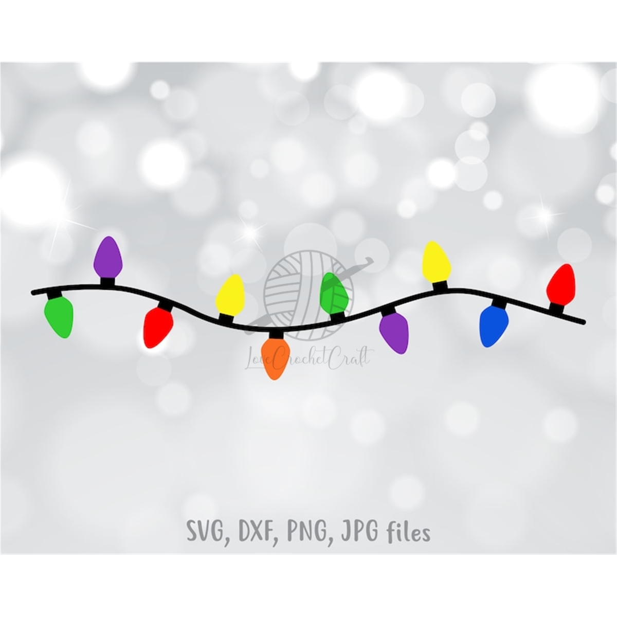 Christmas Lights SVG, Christmas svg, String of Lights SVG | - Inspire ...