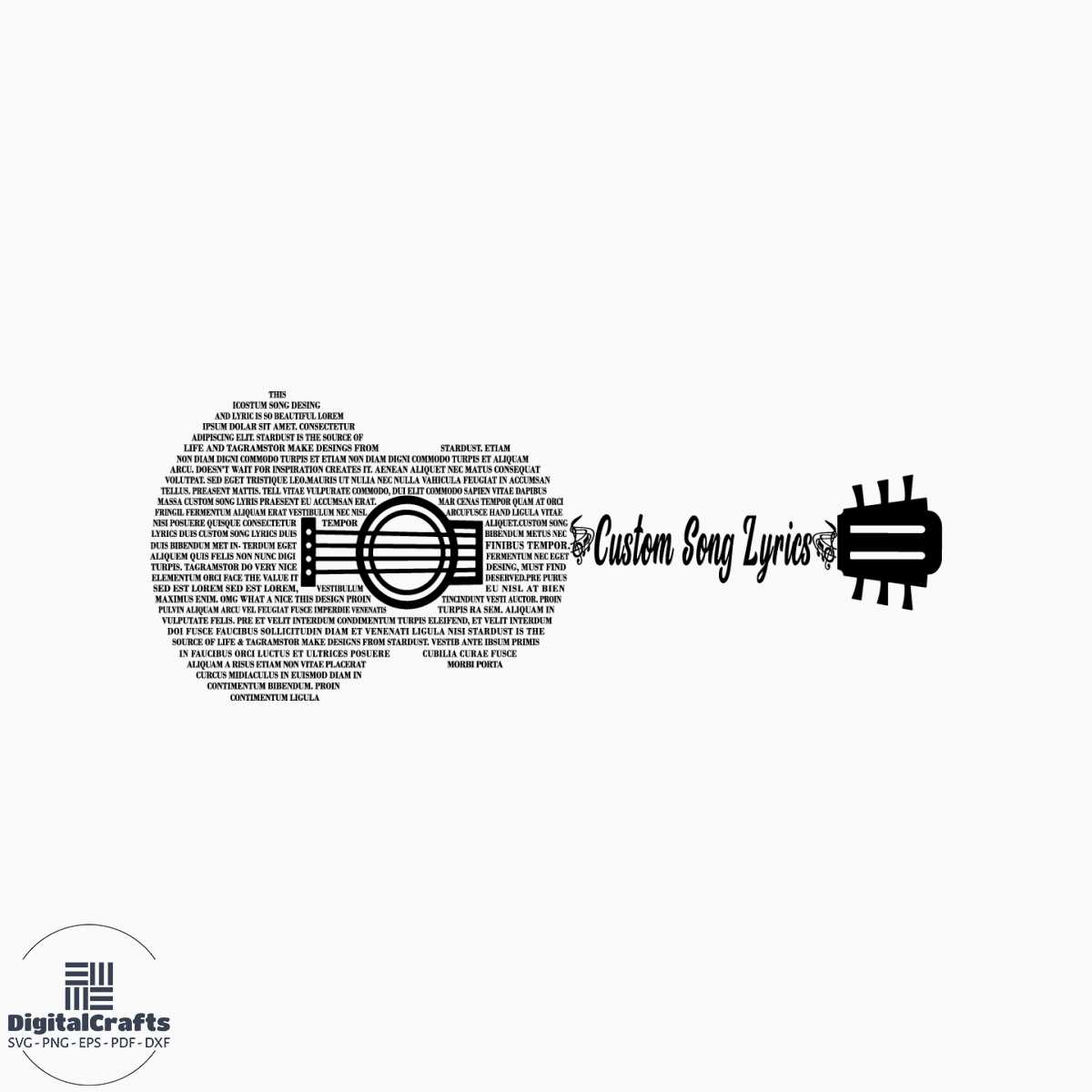 Song Lyrics Svg | Inspire Uplift