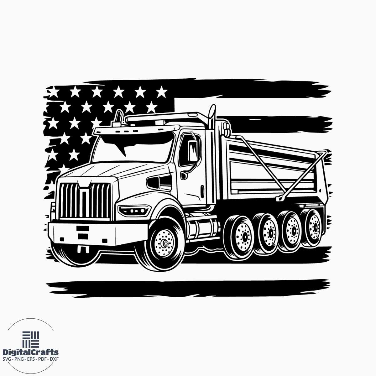 Dually Truck With Trailer Svg | Inspire Uplift