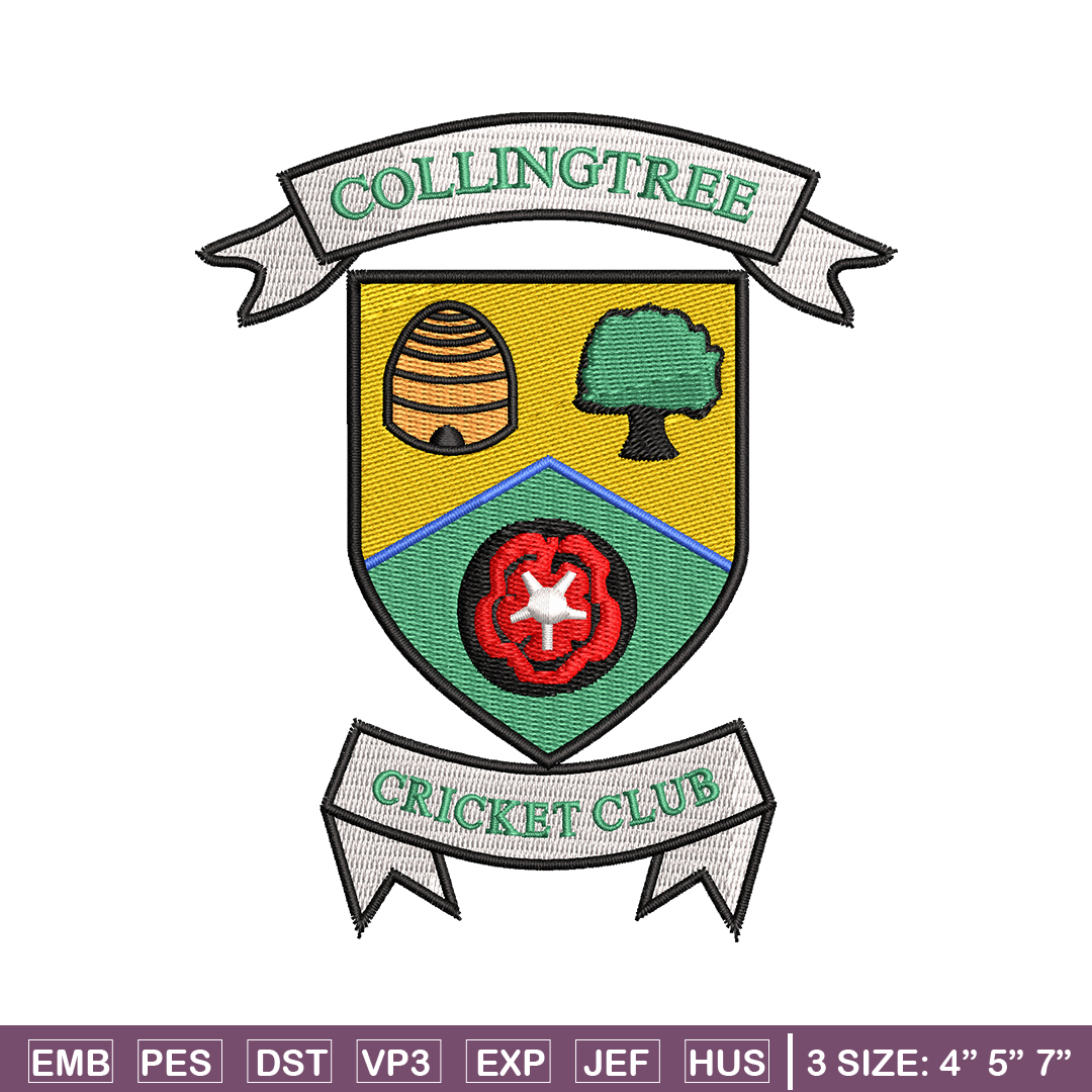 Collingtree Cricket embroidery design, Collingtree Cricket e | Inspire ...