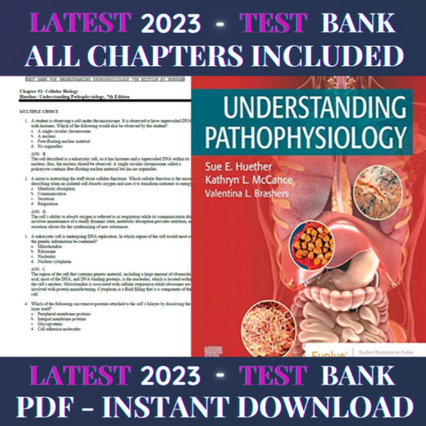 Study Guide for Understanding Pathophysiology 7th Edition by | Inspire ...