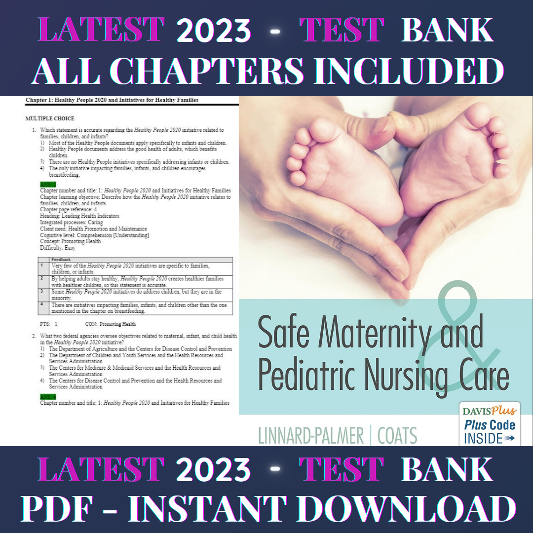 Latest 2023 Safe Maternity & Pediatric Nursing Care First Ed | Inspire ...