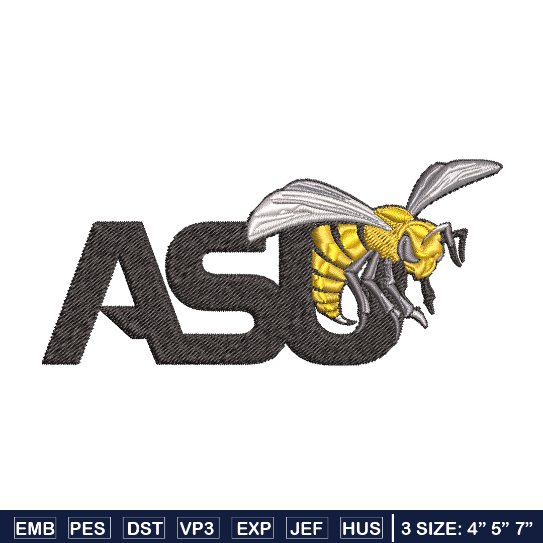 Alabama State Hornets embroidery design, Alabama State Horne | Inspire Uplift