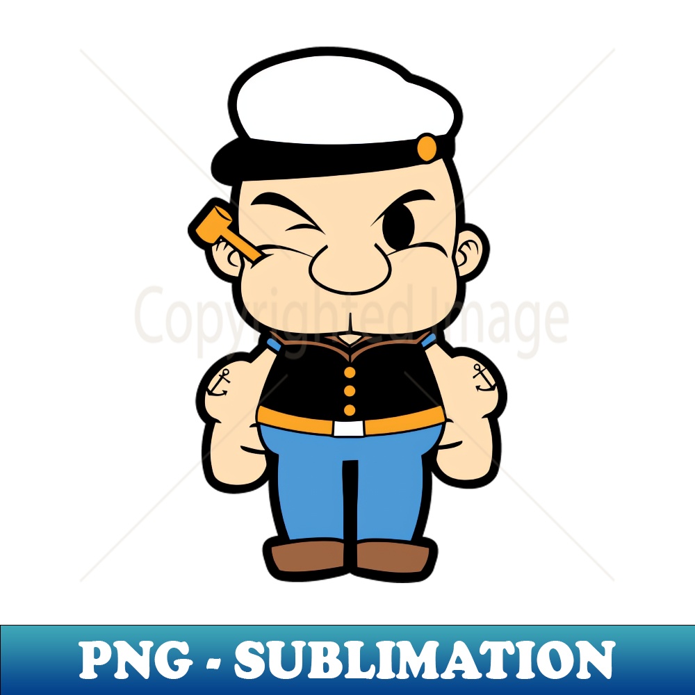 Popeye Chibi - High-Resolution PNG Sublimation File - Unleas | Inspire ...
