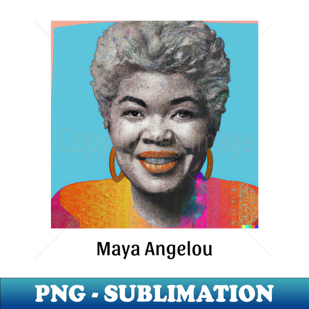 Maya Angelou Portrait Design - Instant Sublimation Digital D | Inspire ...