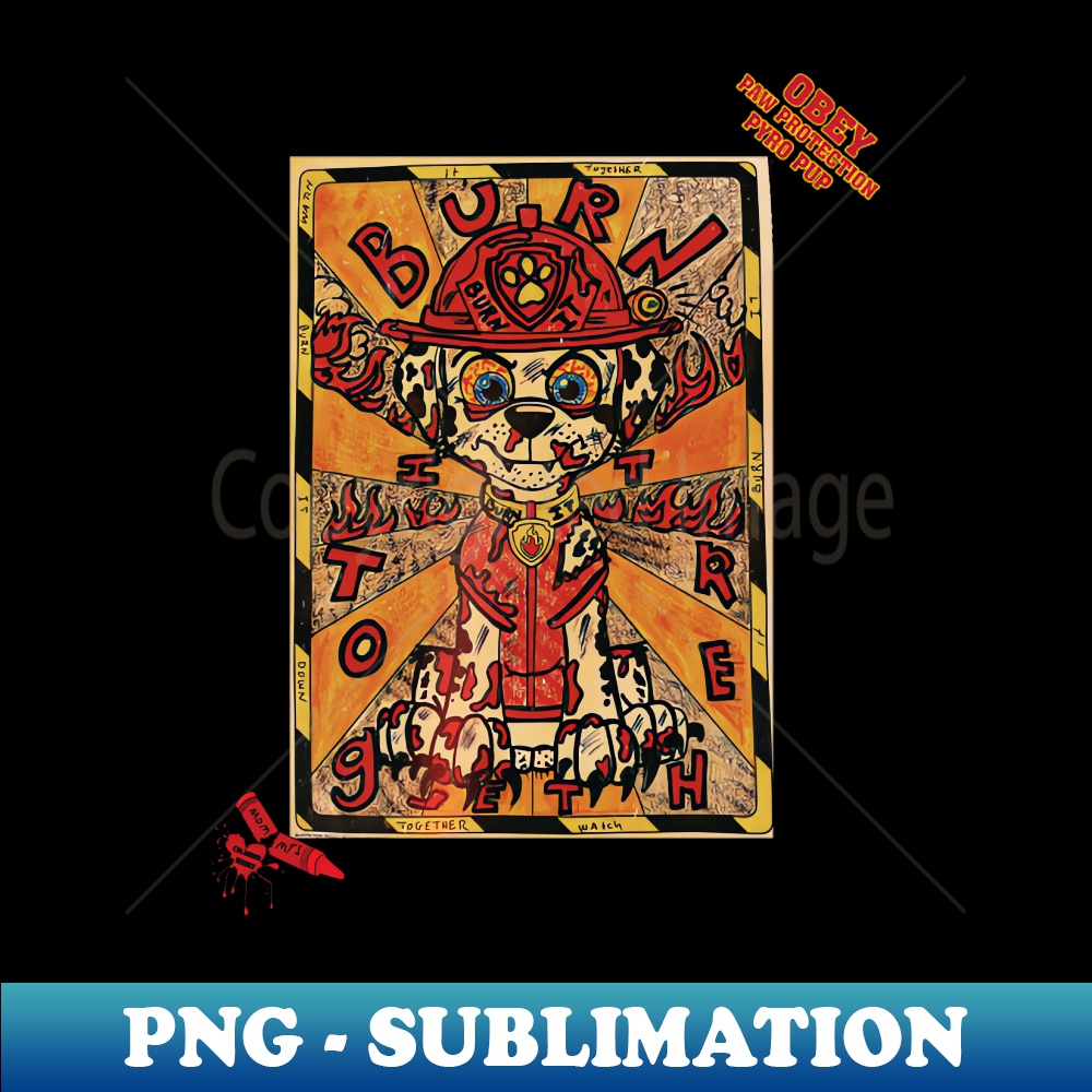 OBEY PAW PROTECT PYRO PUP - Sublimation-Ready PNG File - Bol | Inspire ...