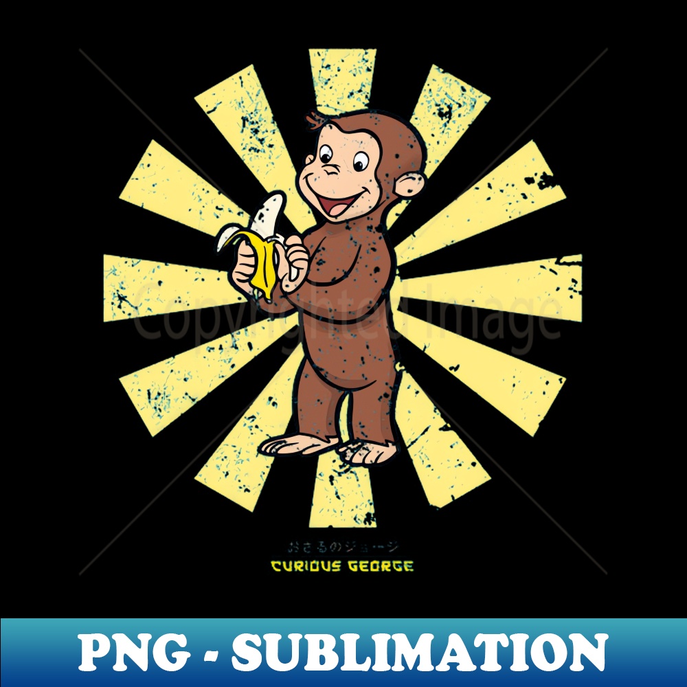 Curious George Retro Japanese - Special Edition Sublimation | Inspire ...