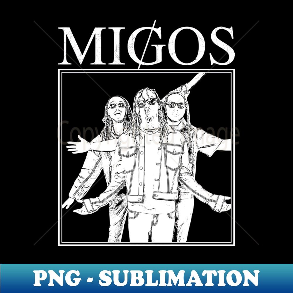 Migos Hip hop White - Signature Sublimation PNG File - Per | Inspire Uplift