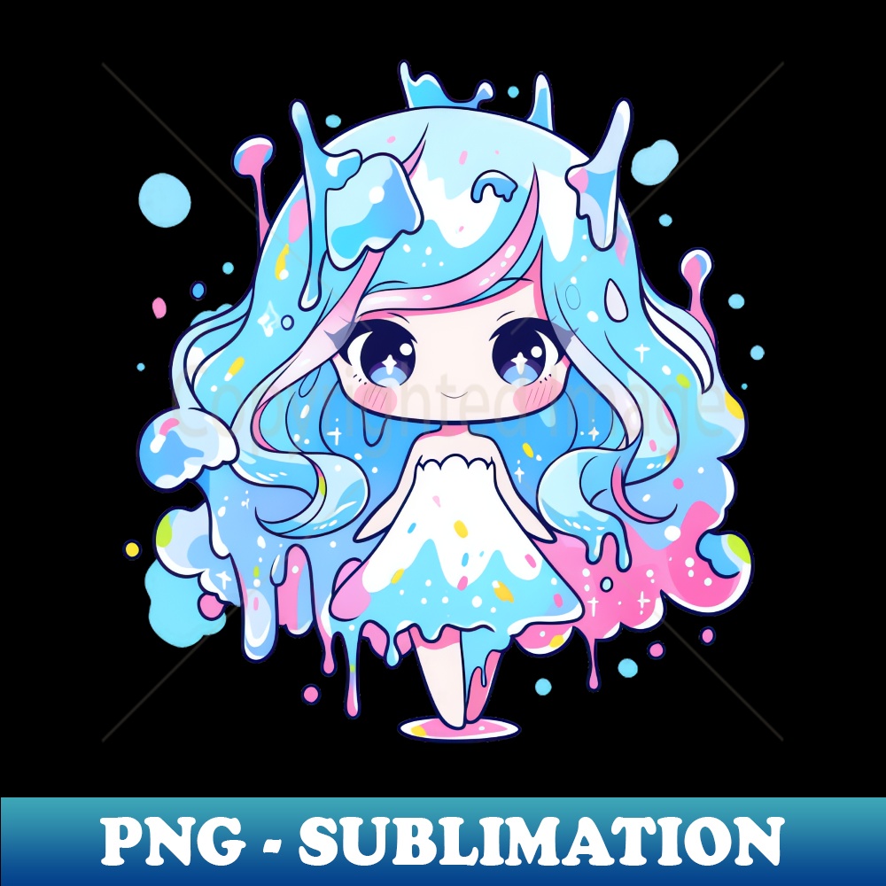 Chibi style Slime Queen Creature - PNG Transparent Sublimati | Inspire ...