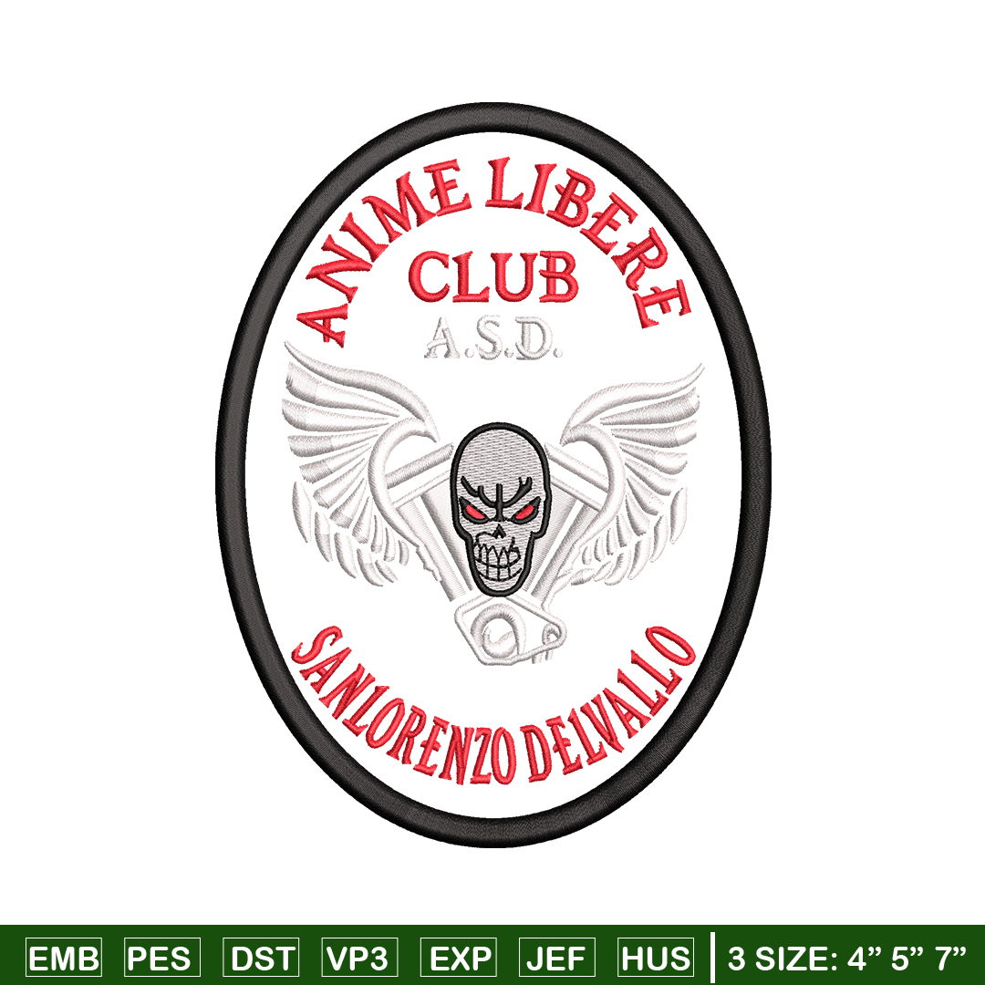 Anime libera club embroidery design, anime embroidery, embro | Inspire ...