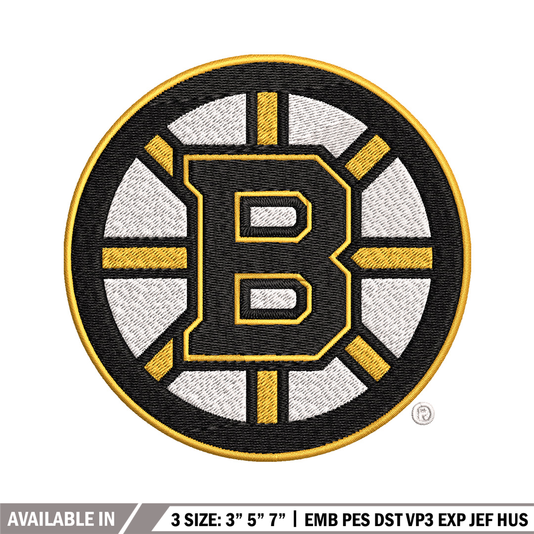 Boston Bruins Embroidery Design, Logo Embroidery, NHL Embroi | Inspire ...