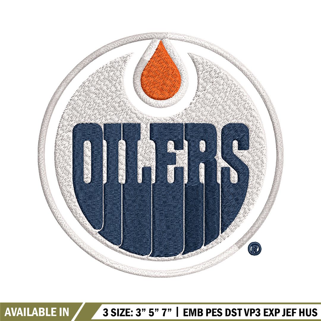 Edmonton Oilers logo Embroidery, NHL Embroidery, Sport embro | Inspire ...