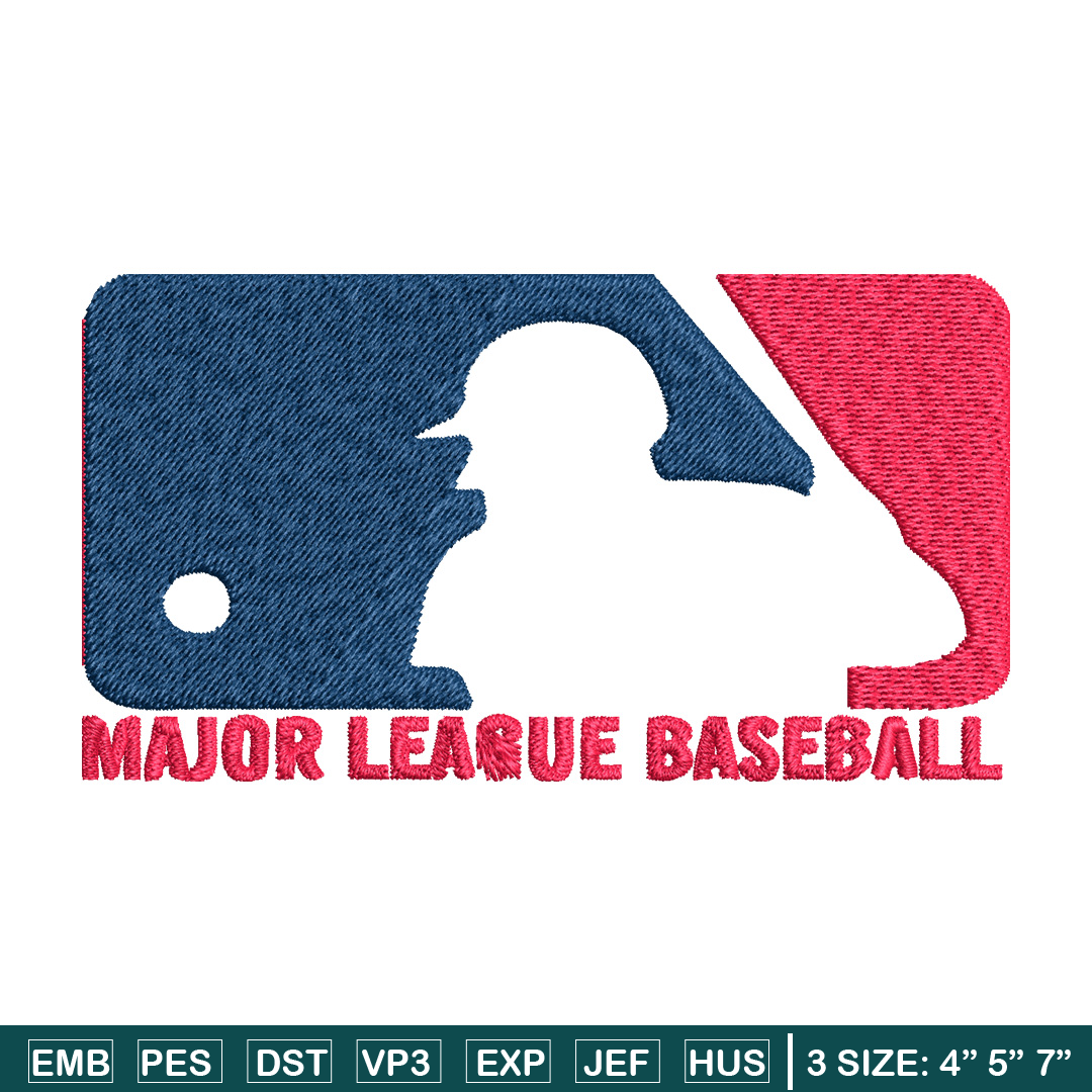 Major League Baseball logo Embroidery, MLB Embroidery, Sport | Inspire ...