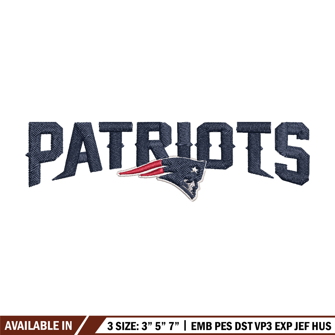 New England Patriots logo Embroidery, NFL Embroidery, Sport | Inspire ...