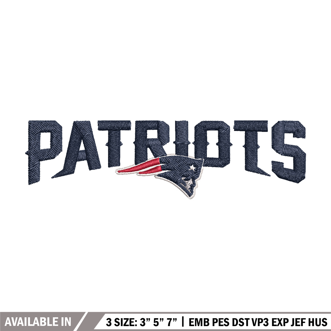New England Patriots logo Embroidery, NFL Embroidery, Sport | Inspire ...