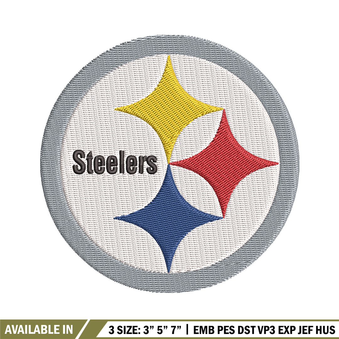 Pittsburgh Steelers logo Embroidery, NFL Embroidery, Sport e | Inspire ...