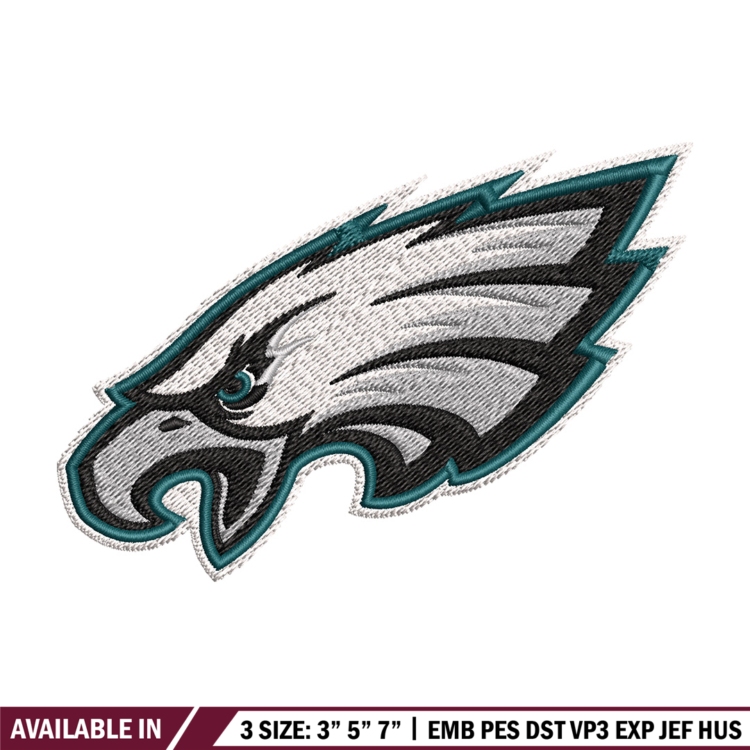 Philadelphia Eagles logo Embroidery, NFL Embroidery, Sport e | Inspire ...