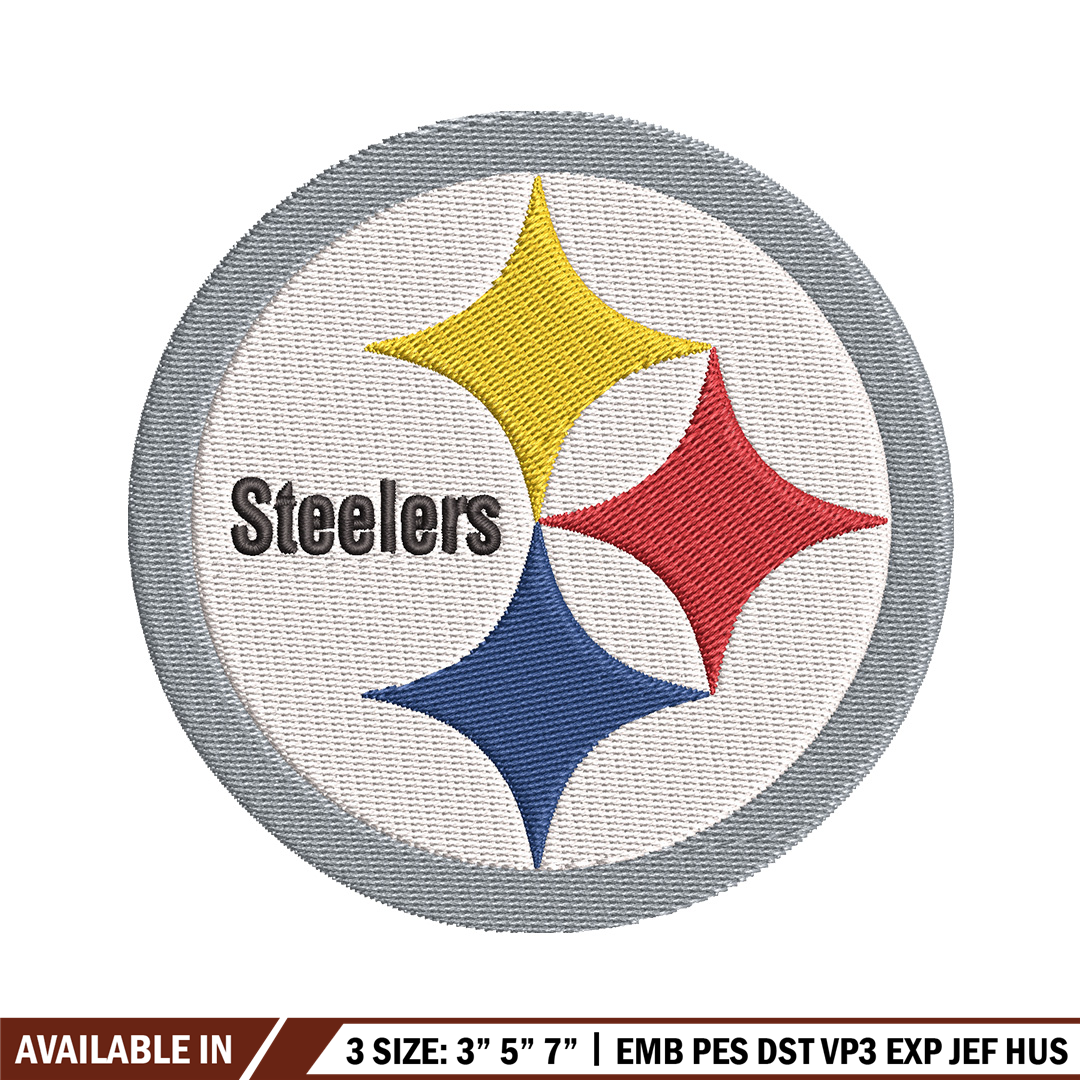 Pittsburgh Steelers logo Embroidery, NFL Embroidery, Sport e | Inspire ...