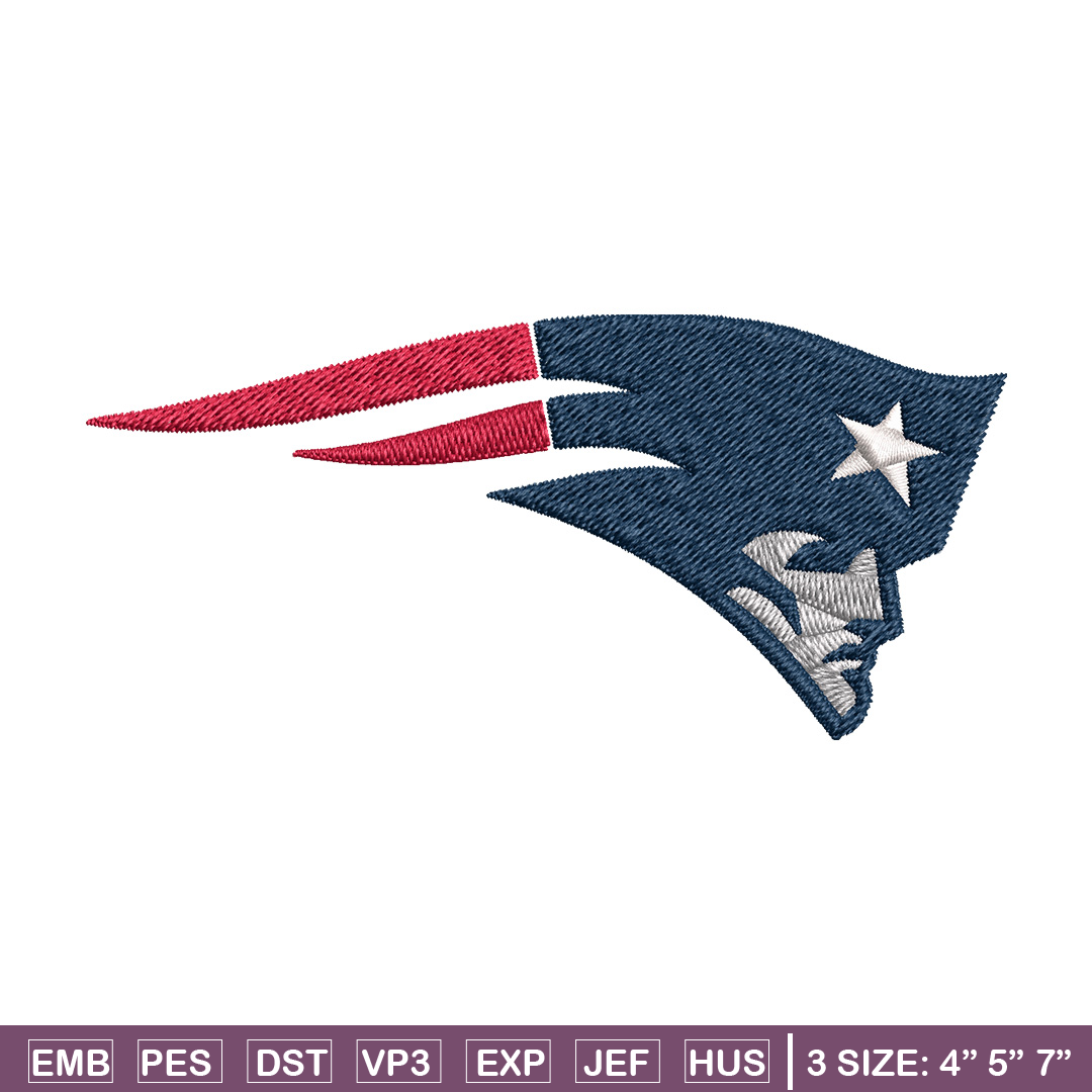 New England Patriots logo Embroidery, NFL Embroidery, Sport | Inspire ...