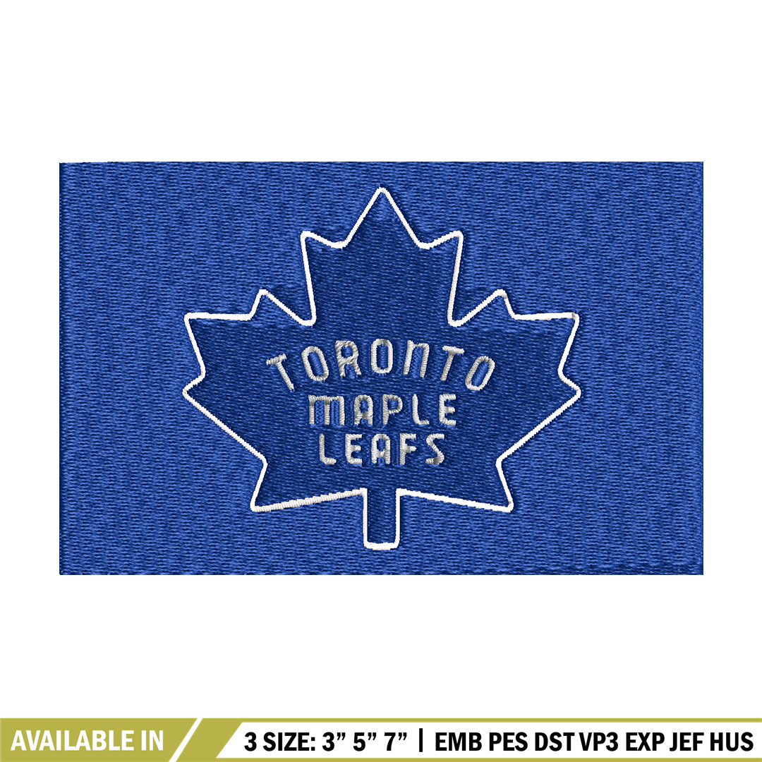 Toronto Maple logo Embroidery, NHL Embroidery, Sport embroid | Inspire ...