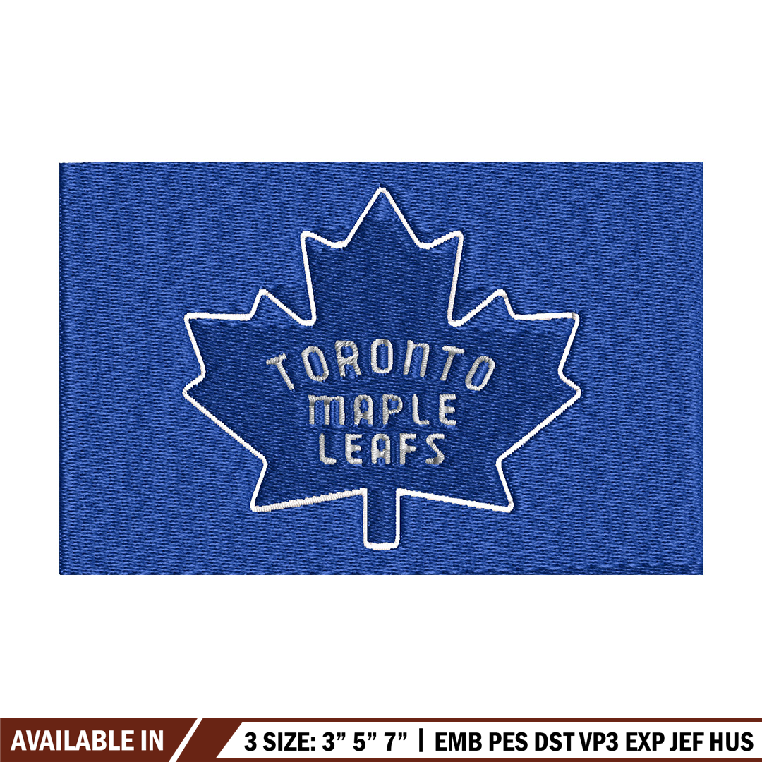 Toronto Maple logo Embroidery, NHL Embroidery, Sport embroid | Inspire ...