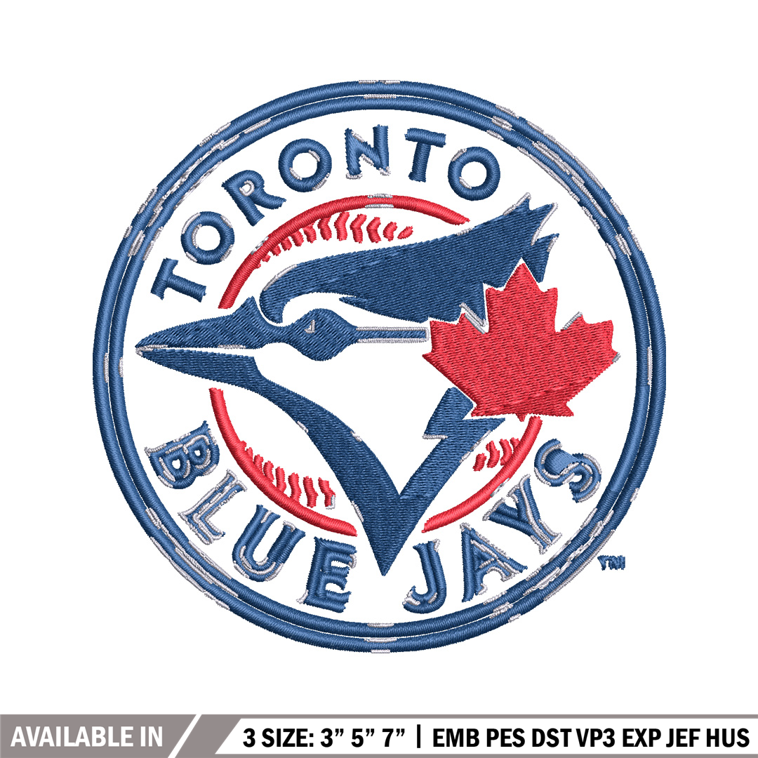 Toronto Blue Jays logo Embroidery, MLB Embroidery, Sport emb | Inspire ...