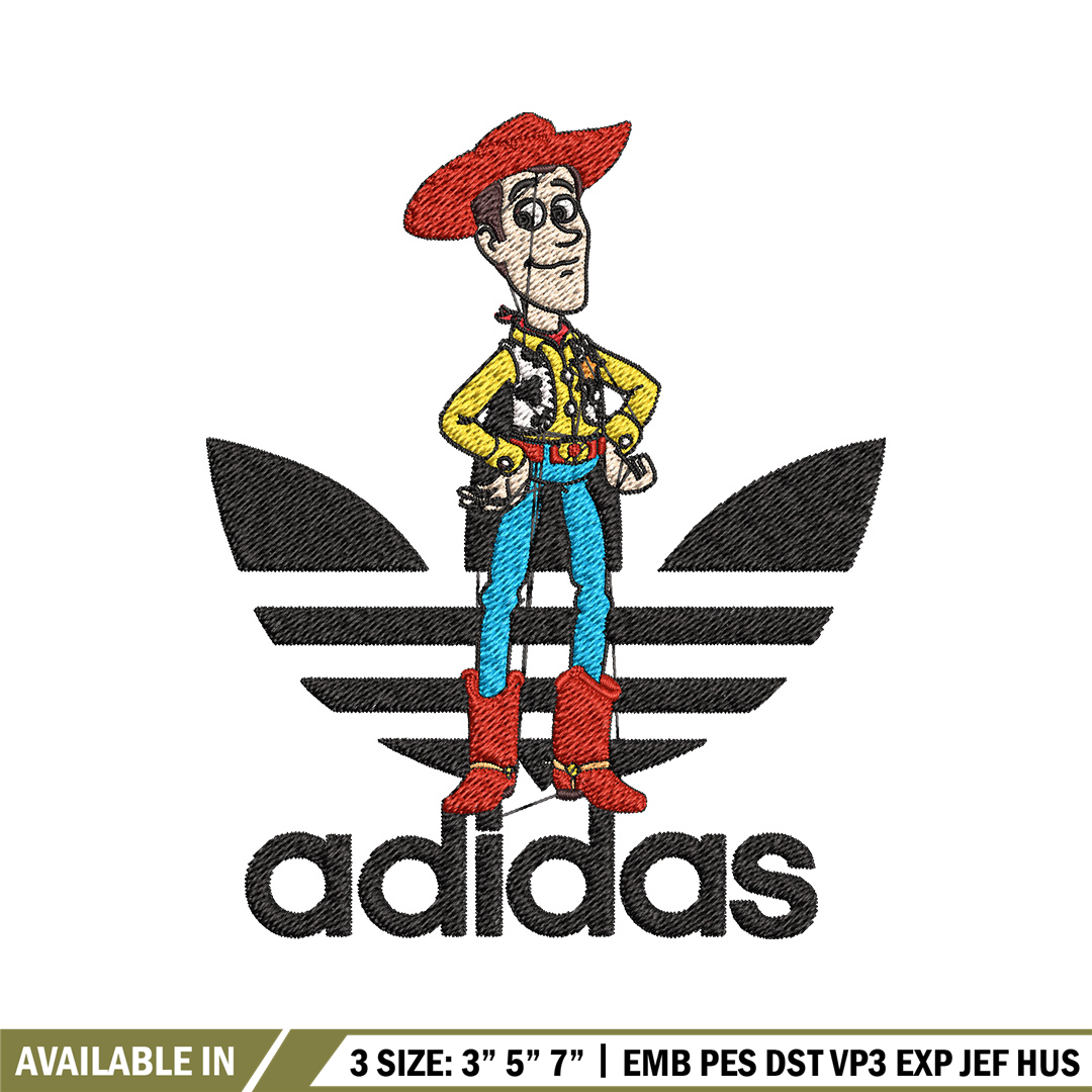 Woody adidas Embroidery Design, Adidas Embroidery, Embroider | Inspire ...