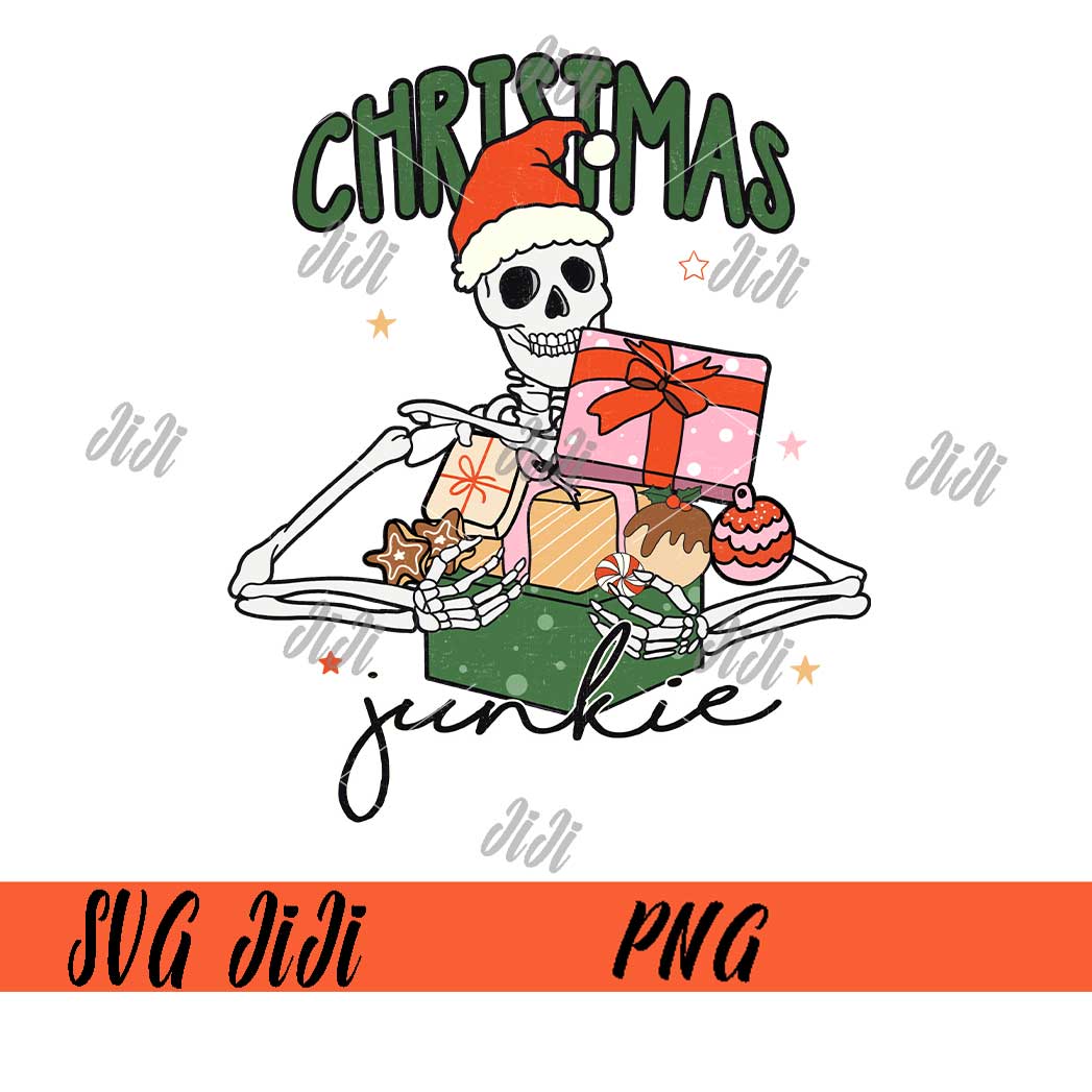 Christmas Junkie PNG, Skeleton Santa Claus PNG, Merry Christ - Inspire ...