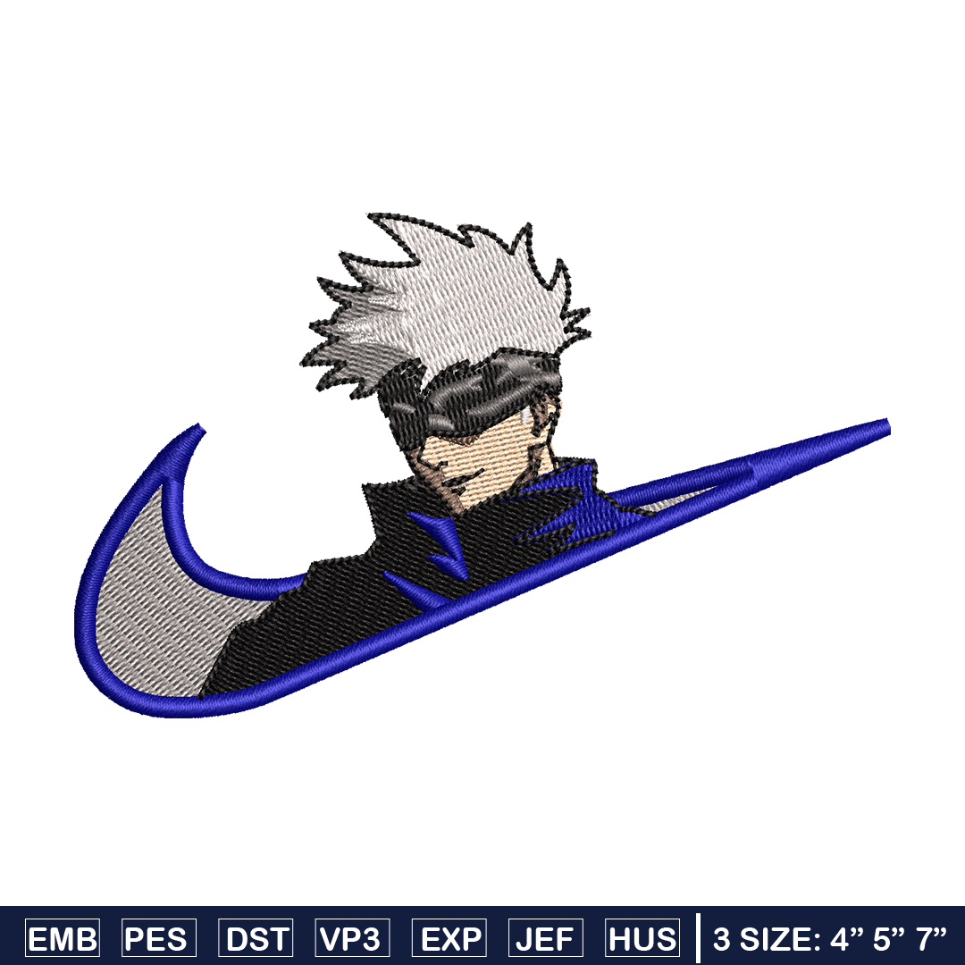 Gojo Satoru embroidery design, Jujutsu Kaisen embroidery, an | Inspire ...
