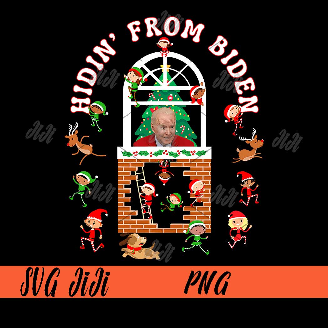 Funny Biden Christmas PNG, Sniffing Creepy Joe Hidin' From B | Inspire ...