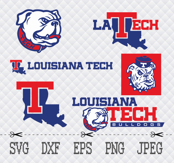 Louisiana Tech Bulldogs SVG,PNG,EPS Cameo Cricut Design Temp - Inspire ...