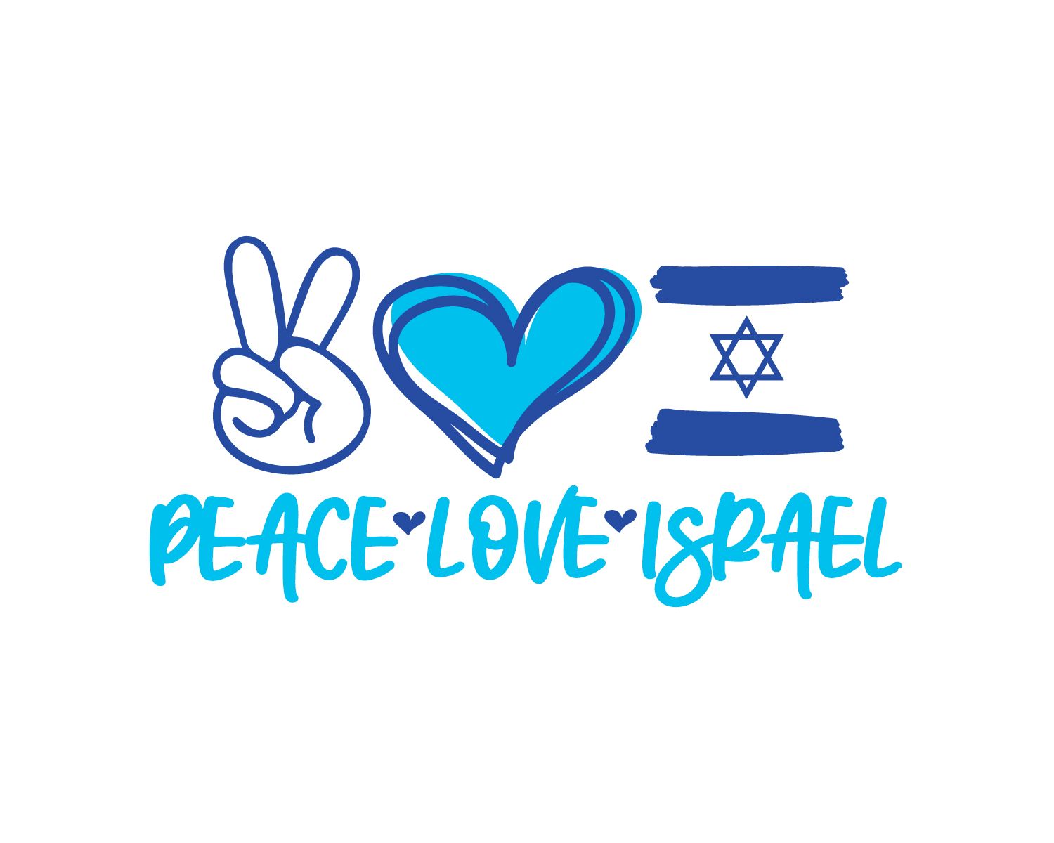 Peace Love Israel svg | Jewish svg | Support Israel sublimat | Inspire ...