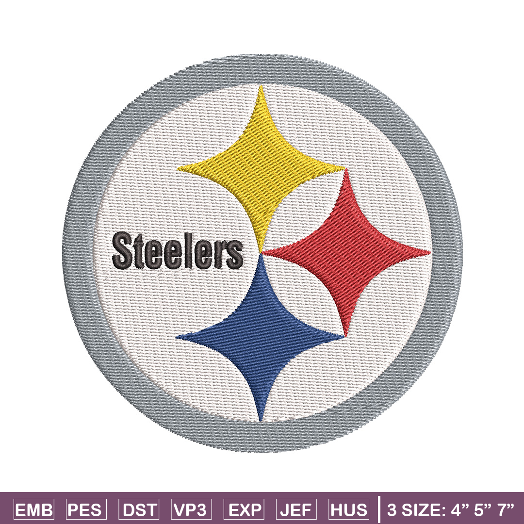 Pittsburgh Steelers logo Embroidery, NFL Embroidery, Sport e | Inspire ...