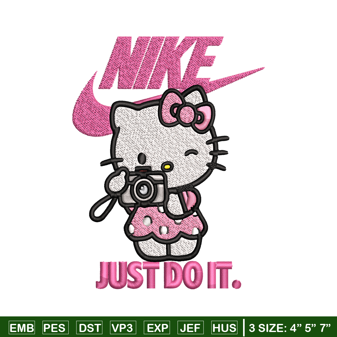 Hello kitty Nike Embroidery design, hello kitty cartoon, Emb - Inspire ...
