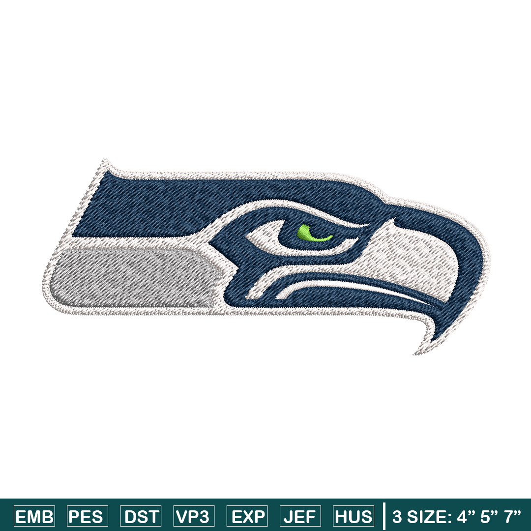 Seattle Seahawks logo Embroidery, NFL Embroidery, Sport embr | Inspire ...