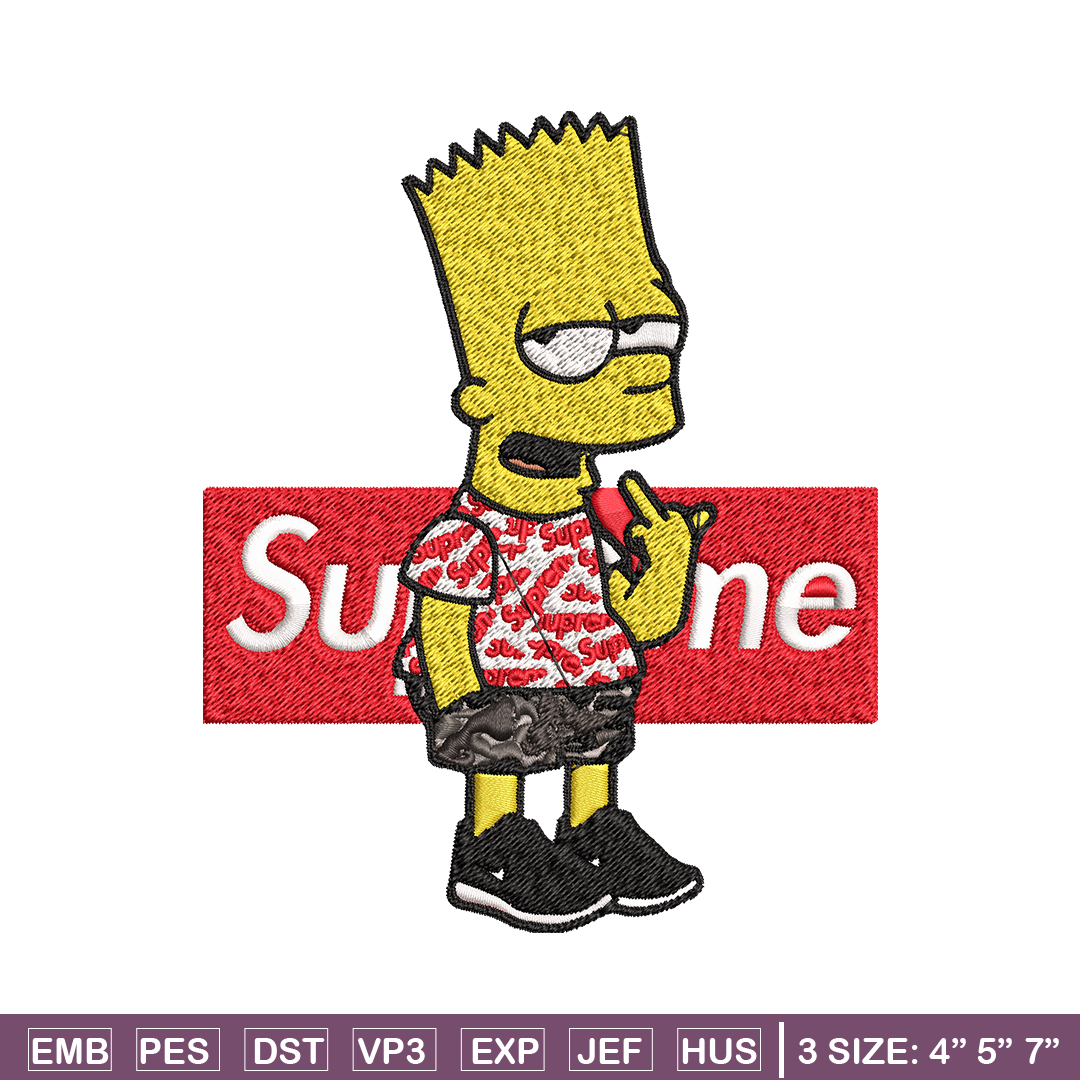 Simpson Supreme Embroidery design, Simpson Embroidery, carto | Inspire ...