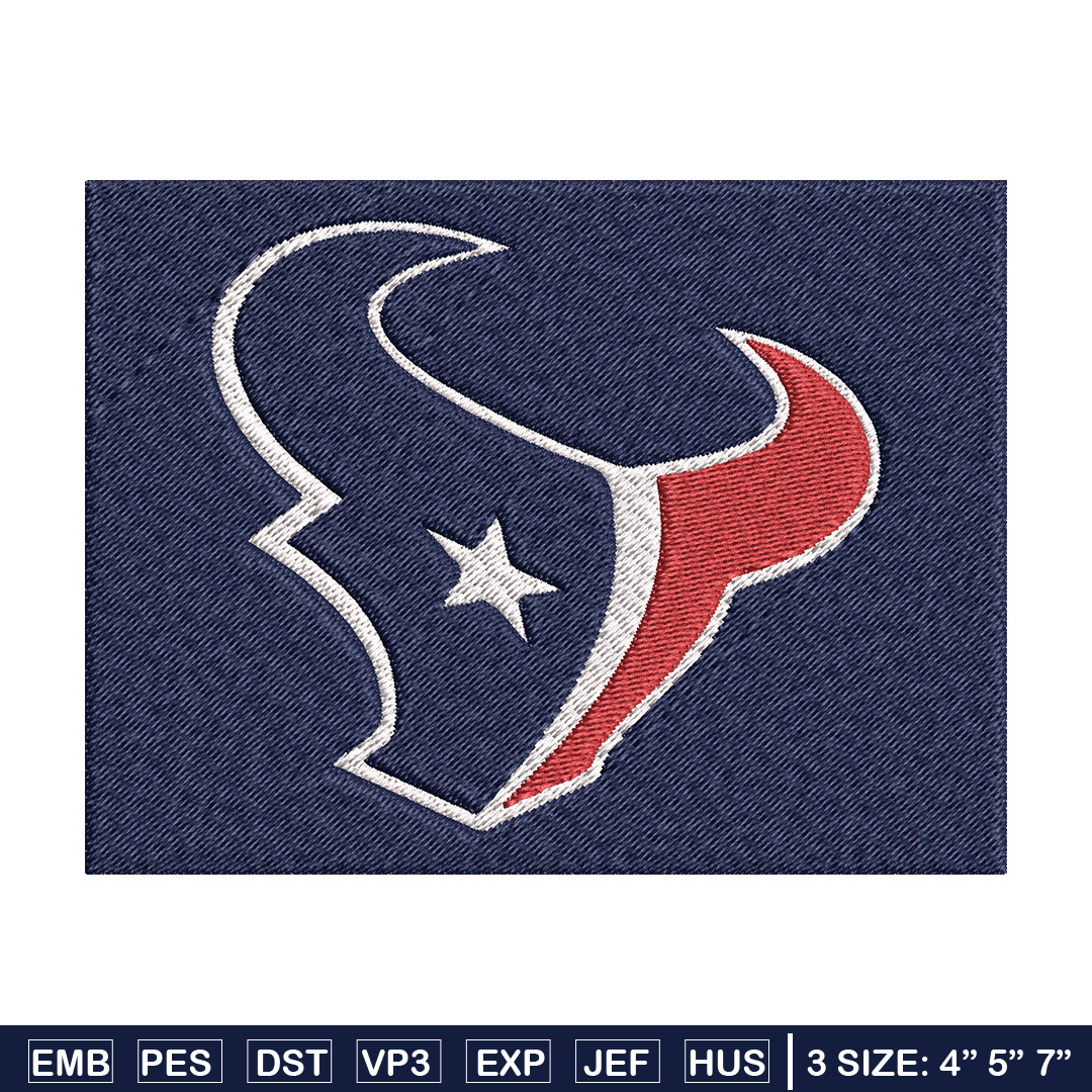 Houston Texans logo Embroidery, NFL Embroidery, Sport embroi | Inspire ...