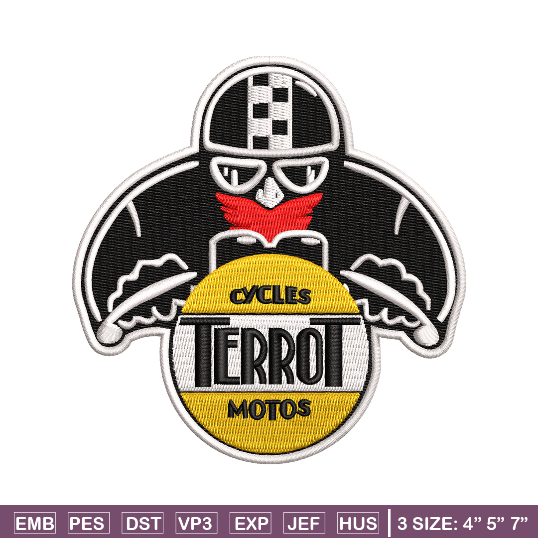 Terrot logo embroidery design, Terrot logo embroidery, logo | Inspire ...