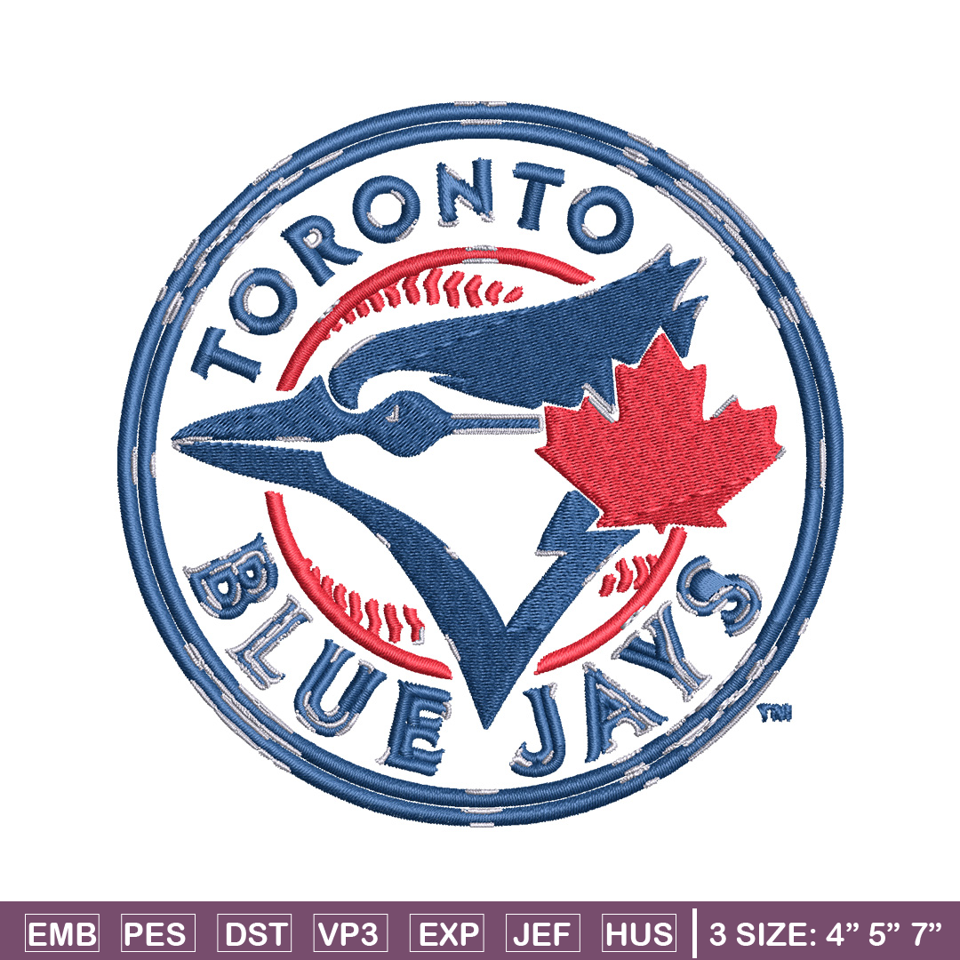 Toronto Blue Jays logo Embroidery, MLB Embroidery, Sport emb | Inspire ...