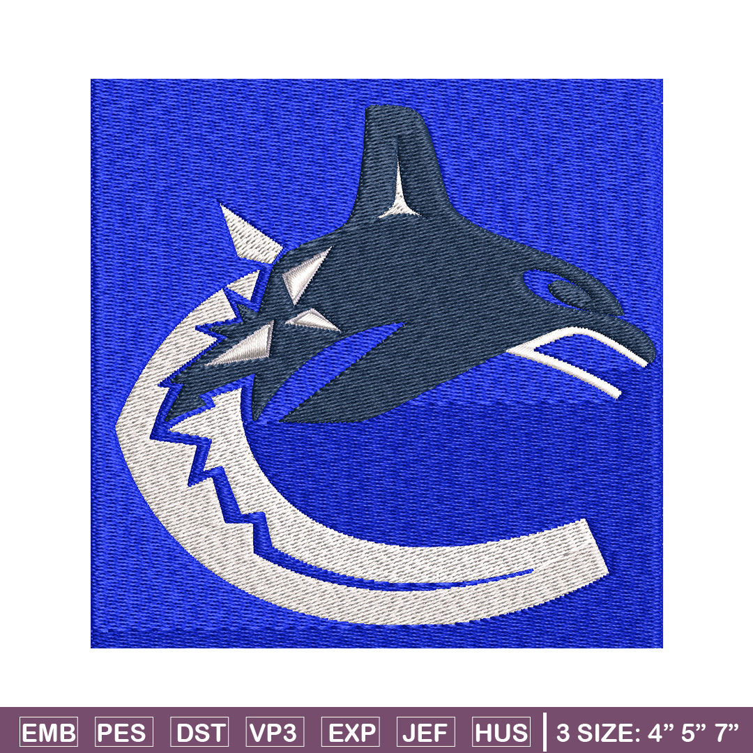 Vancouver Canucks logo Embroidery, NHL Embroidery, Sport emb | Inspire ...