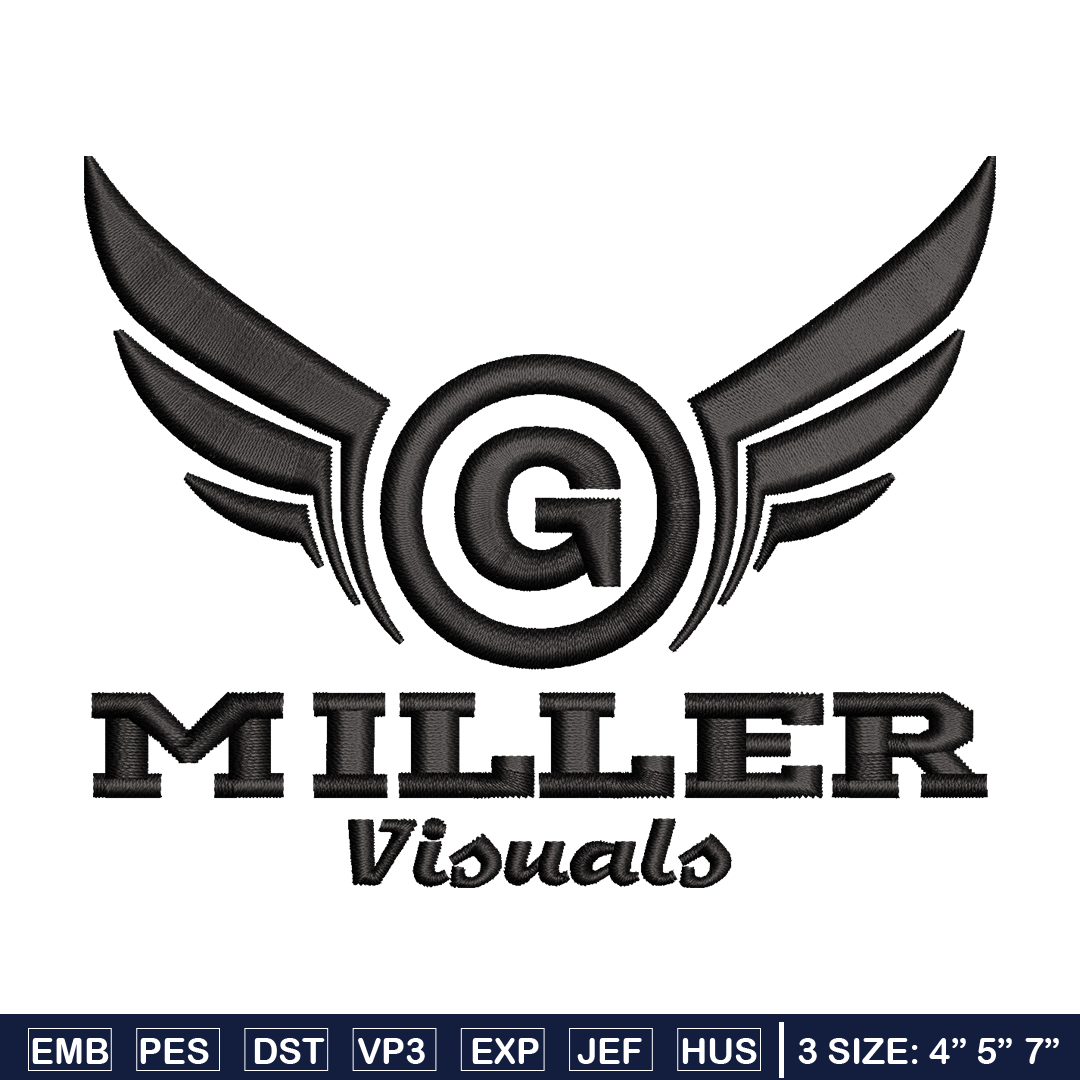 Miller logo embroidery design, Miller logo embroidery, anime | Inspire ...