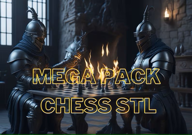 Chess Set Stl Pack , 20Beautiful Chess Sets Pack , Digital D | Inspire ...