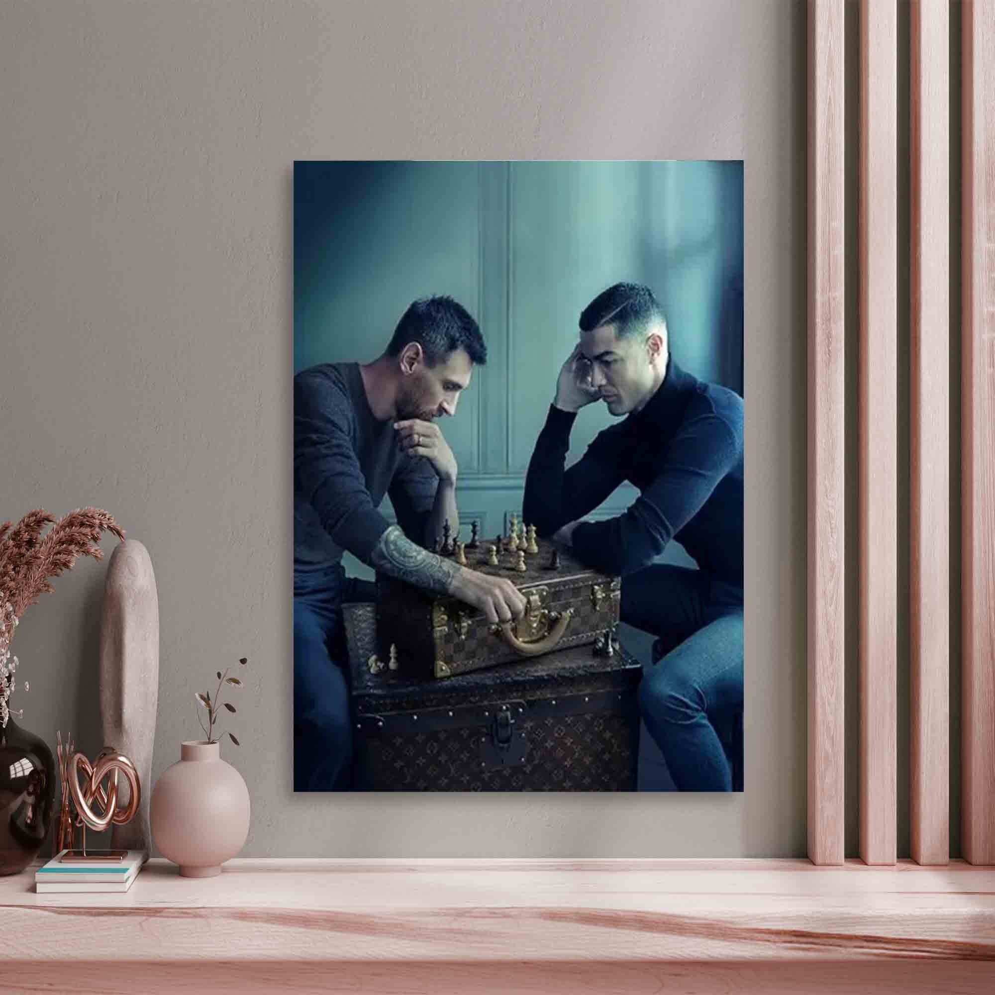 Lionel Messi Cristiano Ronaldo Playing Chess,Lionel Messi Po | Inspire ...