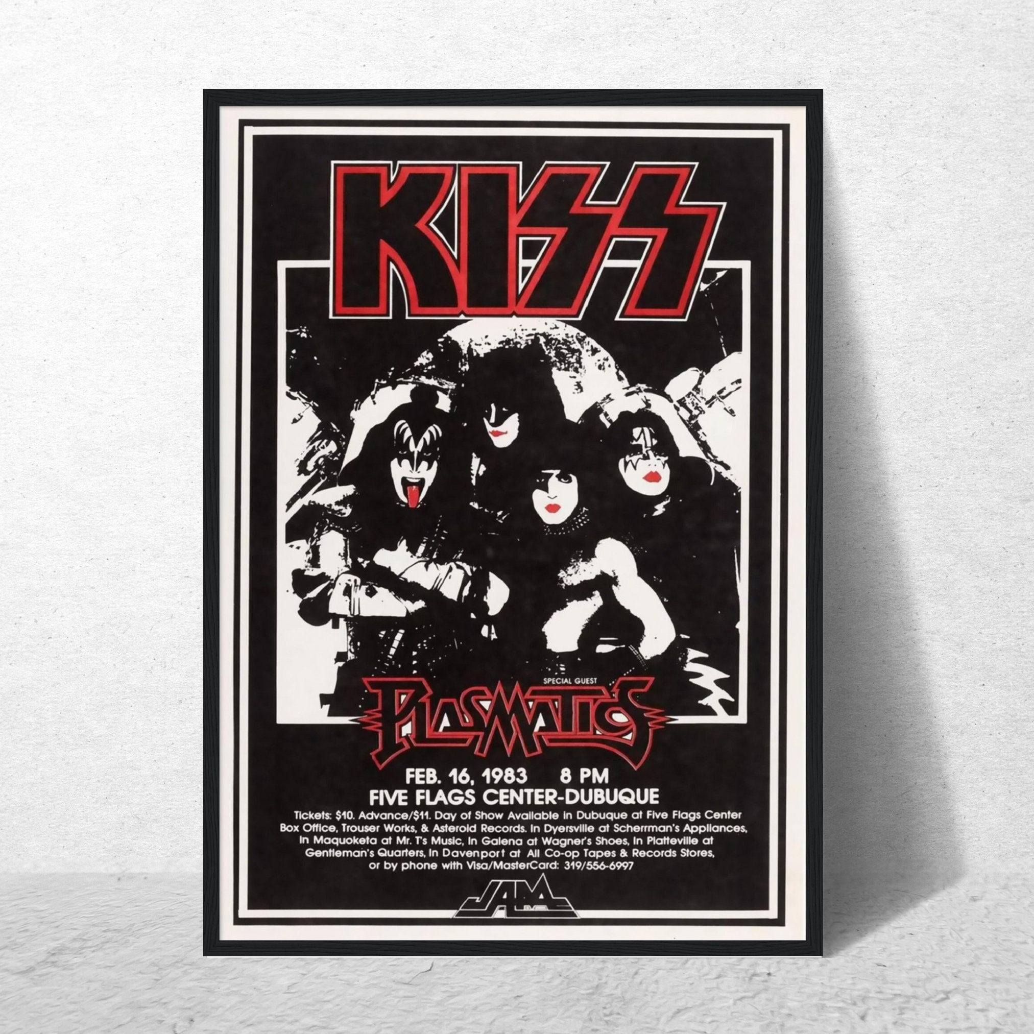 KISS Band Poster Vintage Wall Art Music Memorabilia Retro | Inspire Uplift
