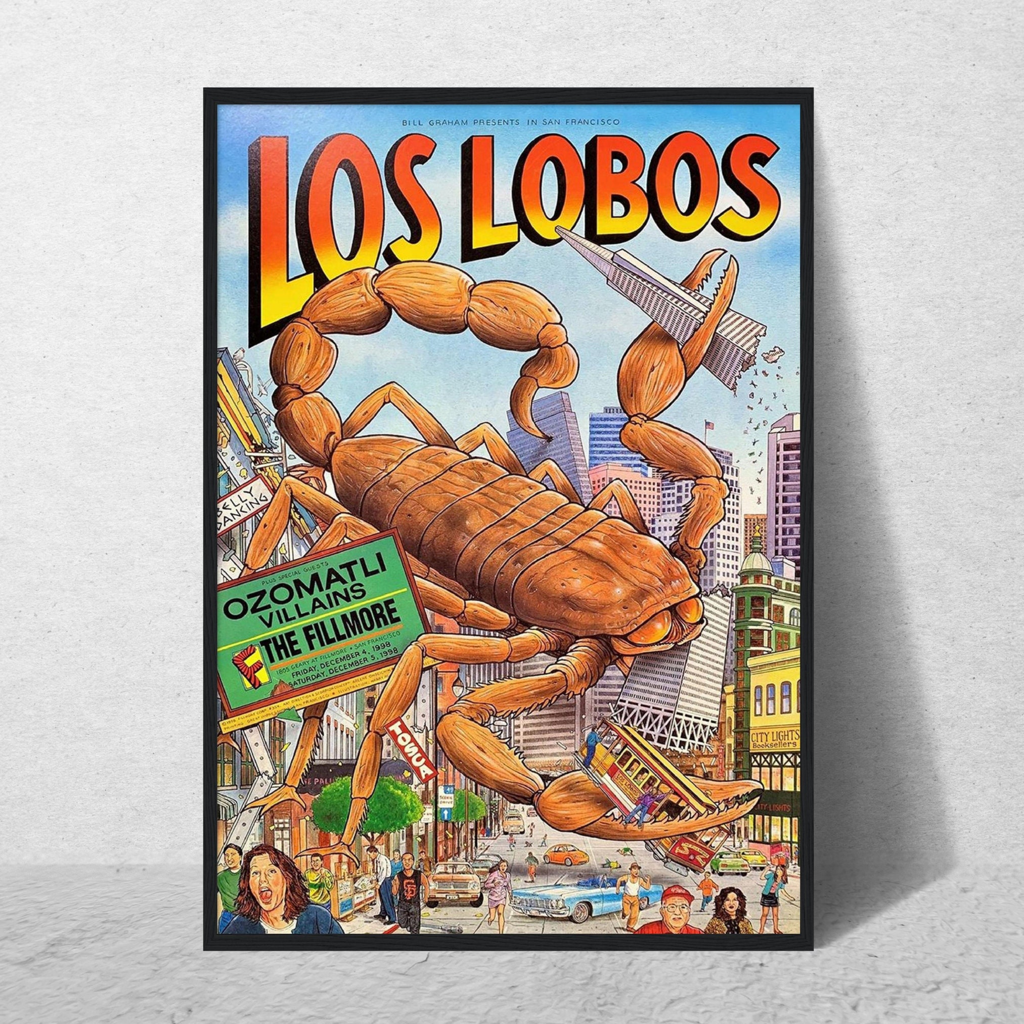 LOS LOBOS Band Poster Vintage Wall Art Music Memorabilia | Inspire Uplift