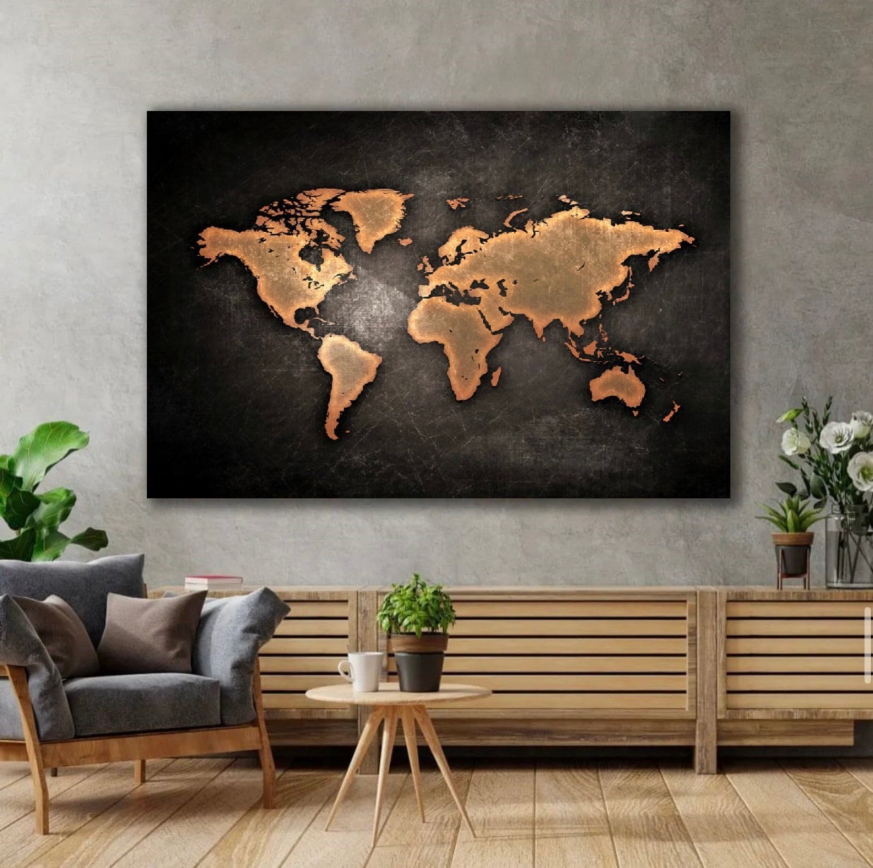 Canvas Art,Old World Map Art, World map canvas painting, map | Inspire ...