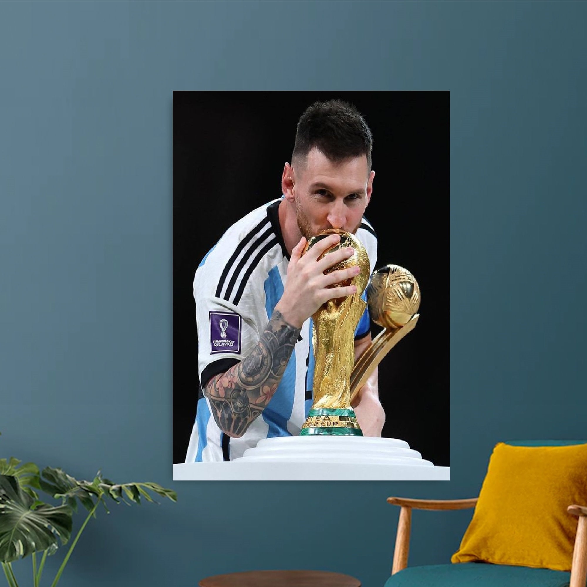 Lionel Messi Canvas, 2022 Soccer World Championship, Messi,A - Inspire ...