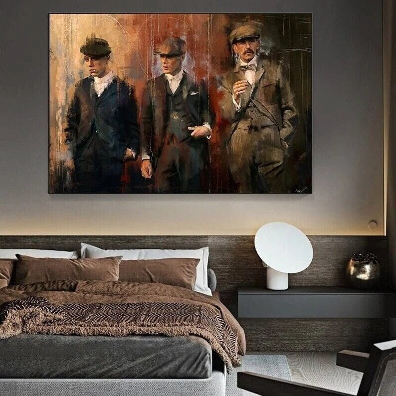 Peaky Blinders Abstract Art - Canvas Painting - A Bold and E | Inspire ...