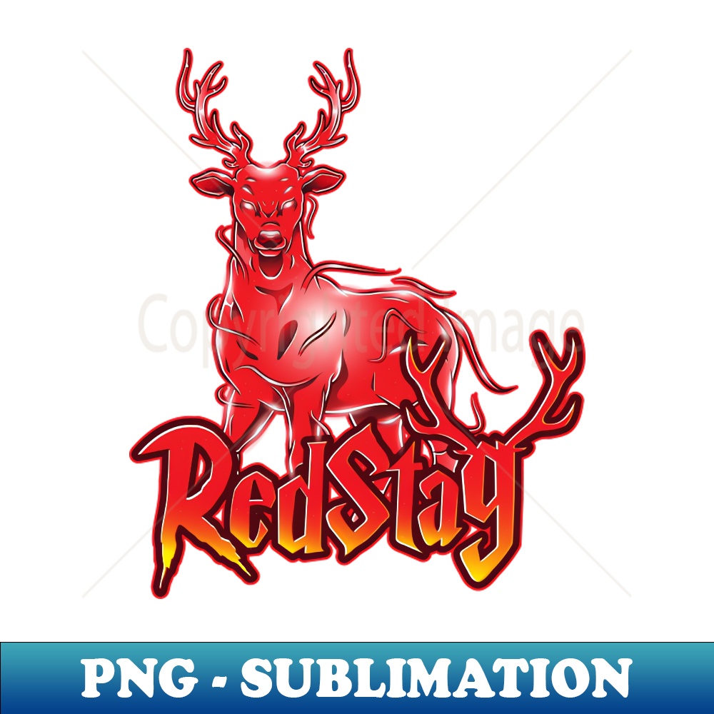 RedStag with letters underneath - Premium PNG Sublimation Fi - Inspire ...